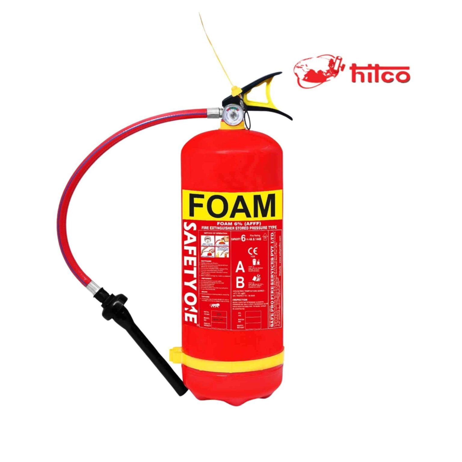 Buy Safepro Mechanical Foam 6 ltr Fire Extinguisher- Hitco